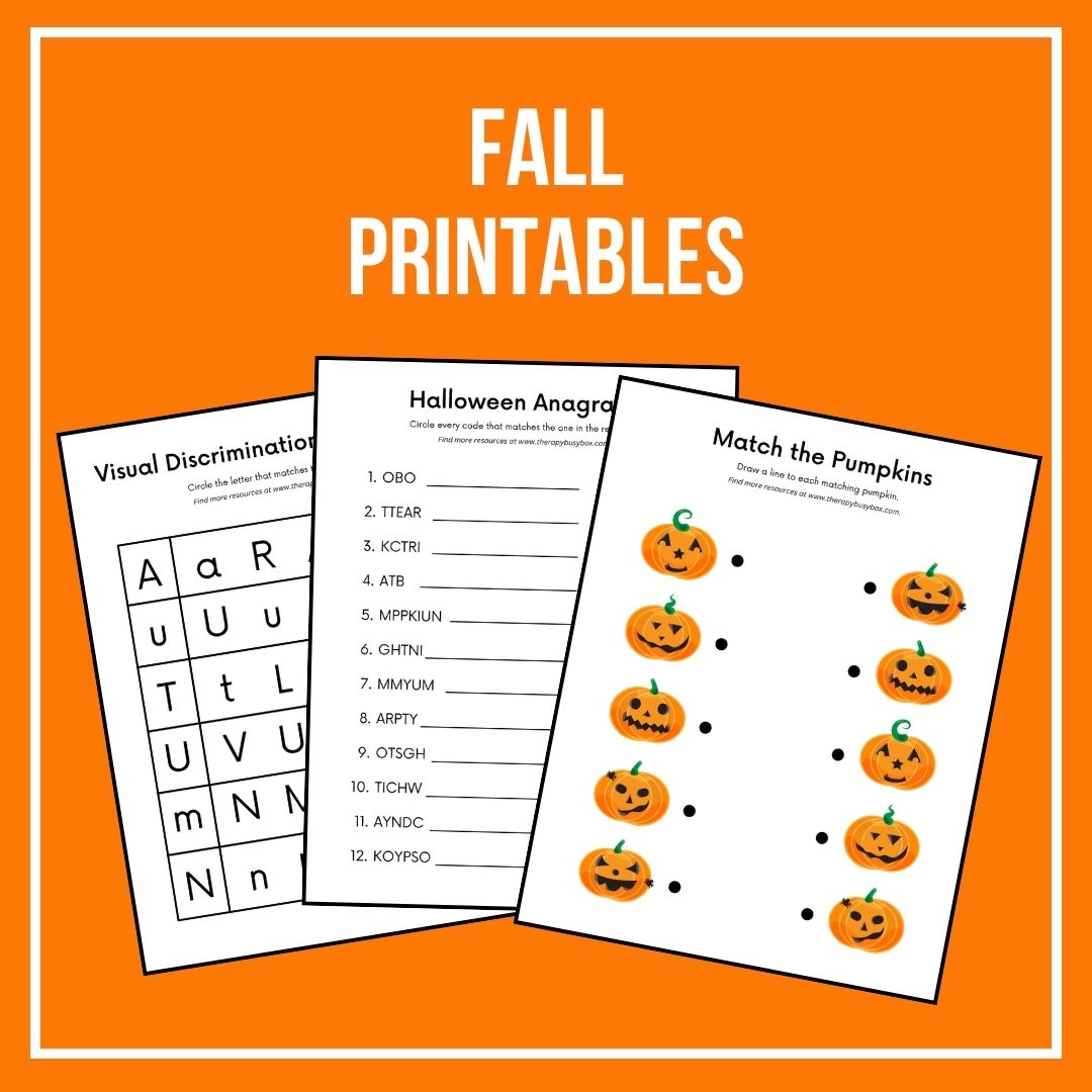 Halloween-Themed Fine Motor Activities – Therapy Busy Box