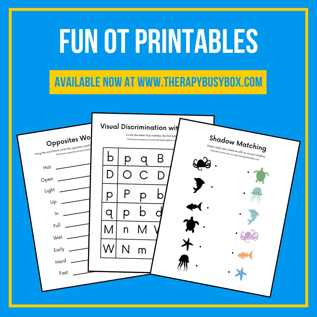 Fun OT Printables | Occupational Therapy Practice – Therapy Busy Box