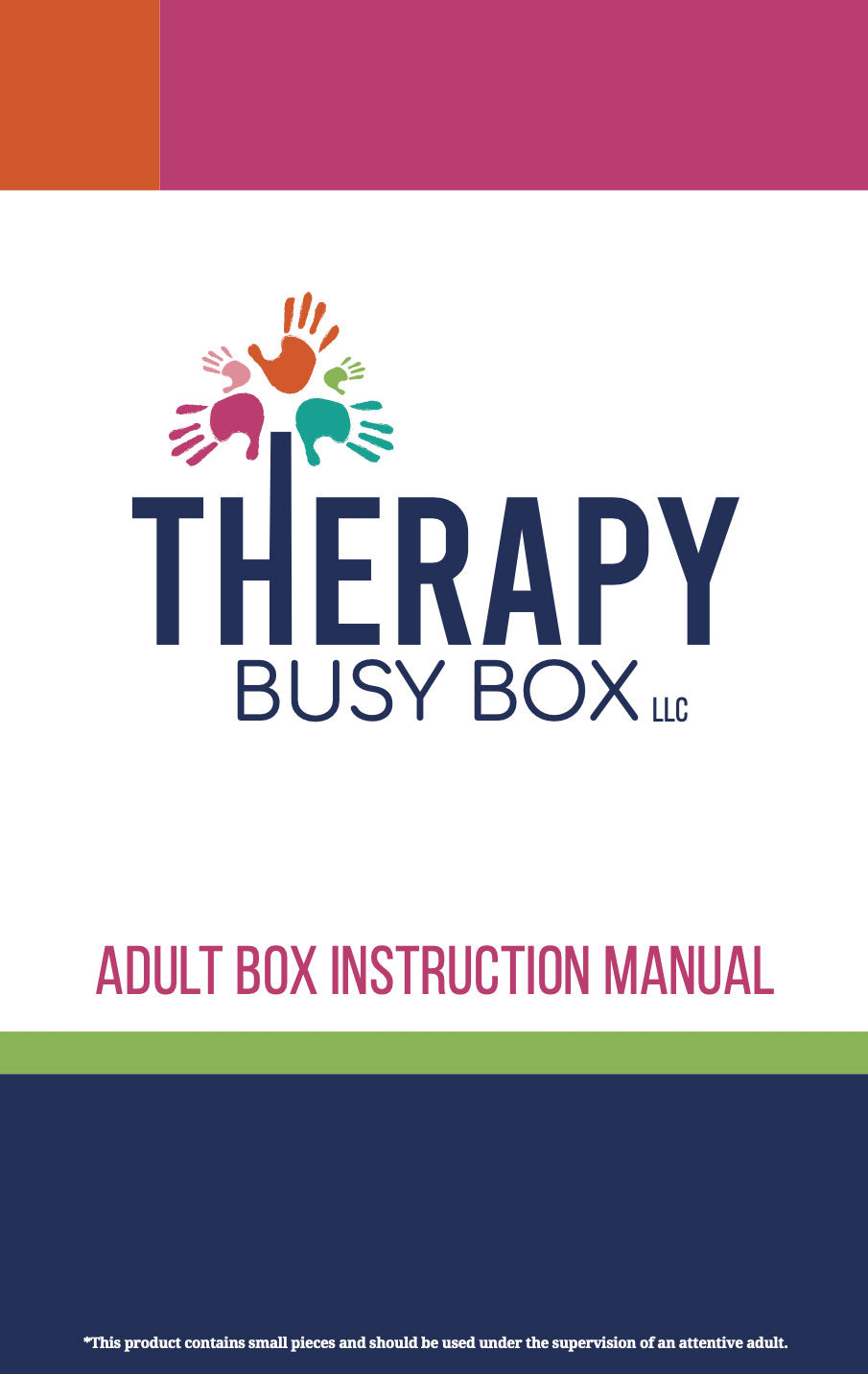 Adult Instruction Manual – Therapy Busy Box